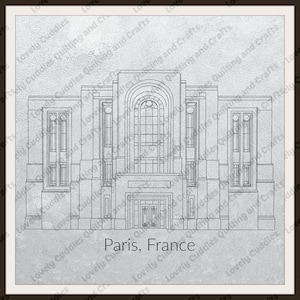 Paris France SVG Temple Drawing File- Digital Download- Temple of the ...