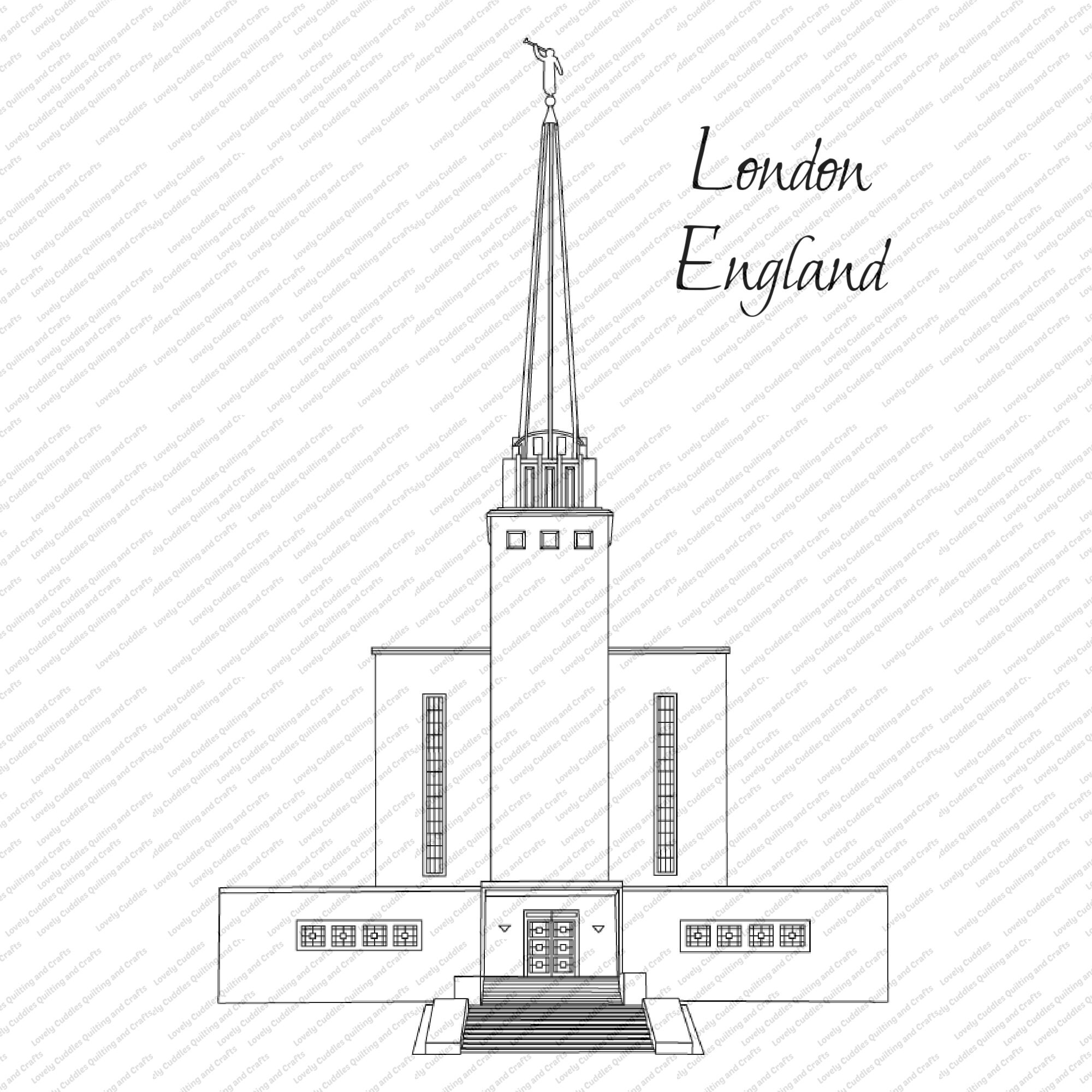 London England LDS Temple SVG File-digital Download - Etsy