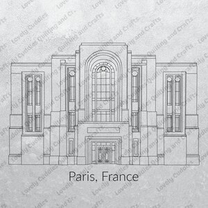 Paris France SVG Temple Drawing File- Digital Download- Temple of the ...