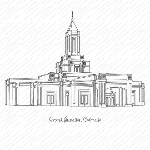 Grand Junction Colorado LDS Temple SVG File-digital Download - Etsy