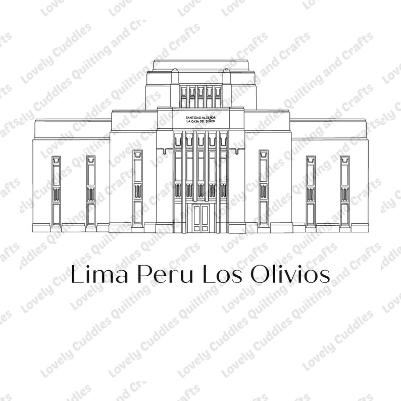 Lima Peru Los Olivos LDS Temple SVG File-digital Download - Etsy