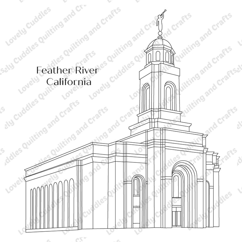 Feather River California LDS Temple SVG File-digital Download - Etsy