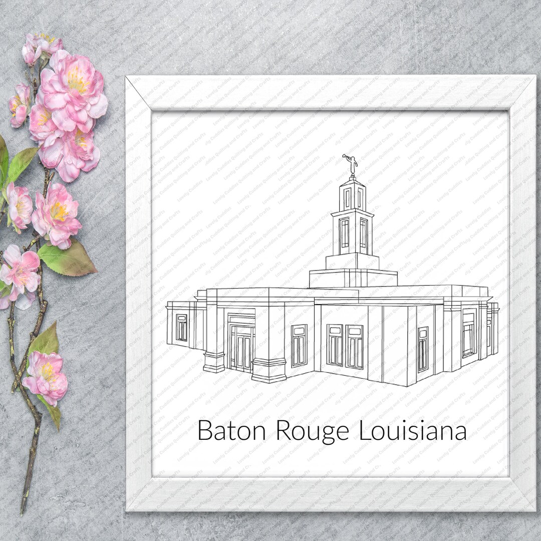 Baton Rouge Louisiana LDS Temple SVG File-digital Download - Etsy