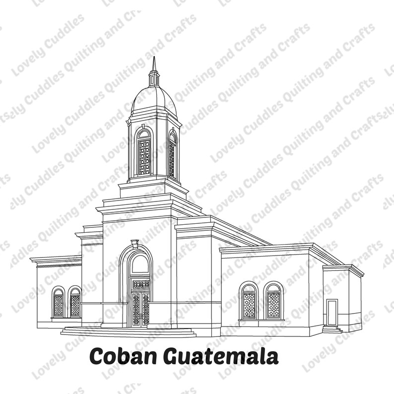 Coban Guatemala LDS Temple SVG File-digital Download - Etsy