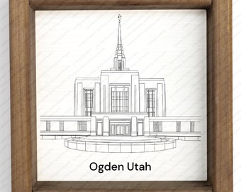 Ogden Utah LDS Temple Digital Download SVG File PNG File Vector File - Etsy