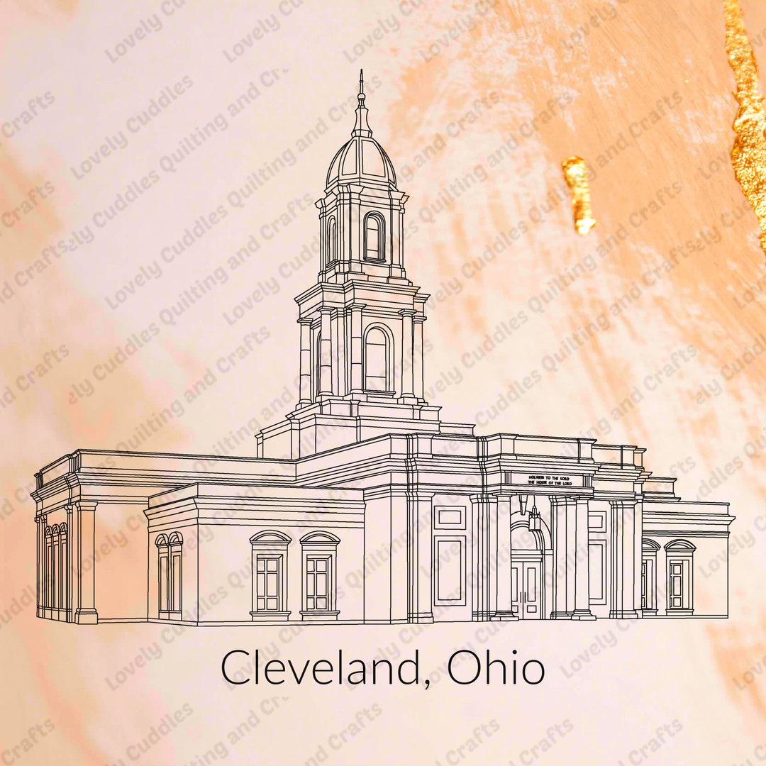 Cleveland Ohio LDS Temple SVG File-digital Download - Etsy