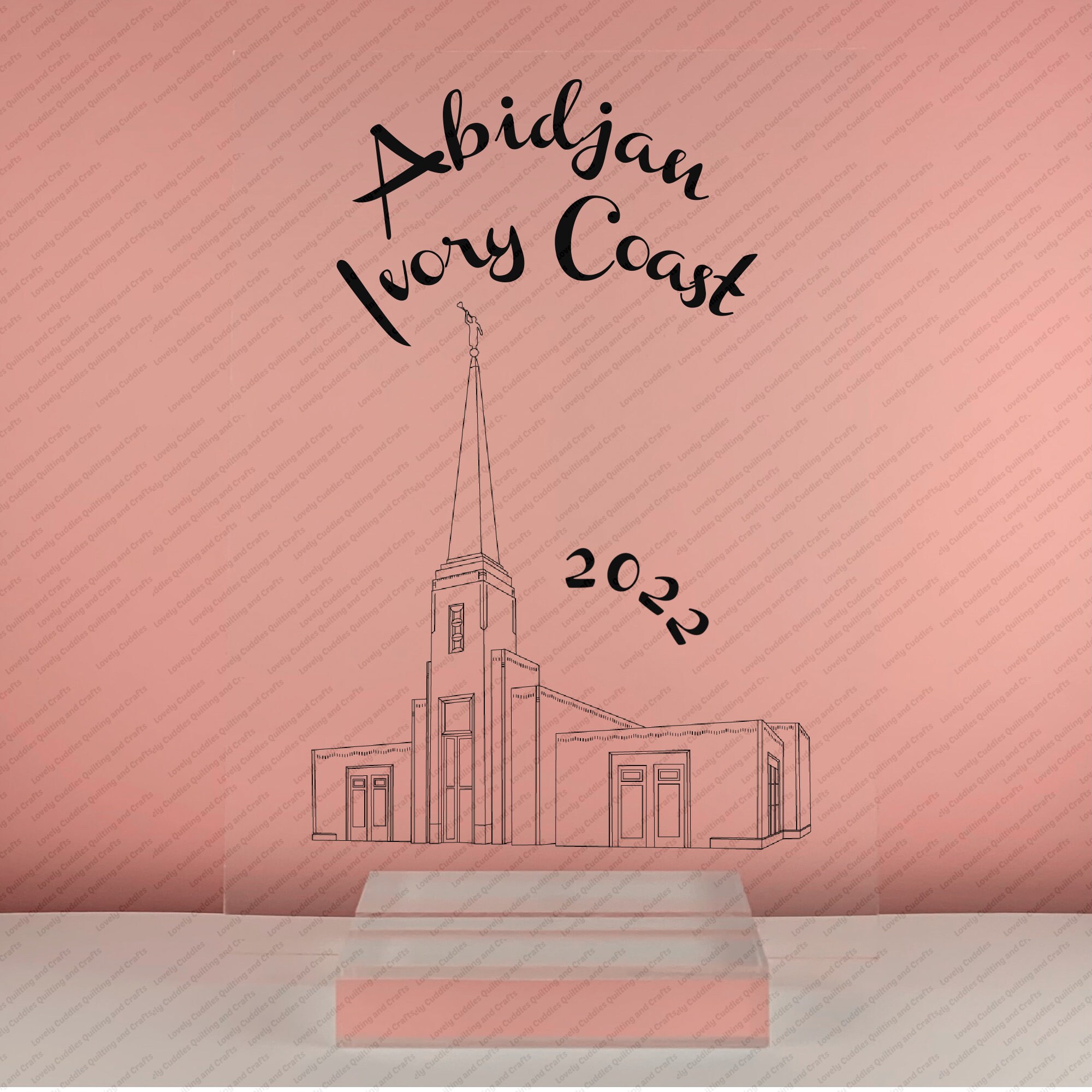 Abidjan, Ivory Coast SVG Temple Drawing File- Digital Download- Temple ...