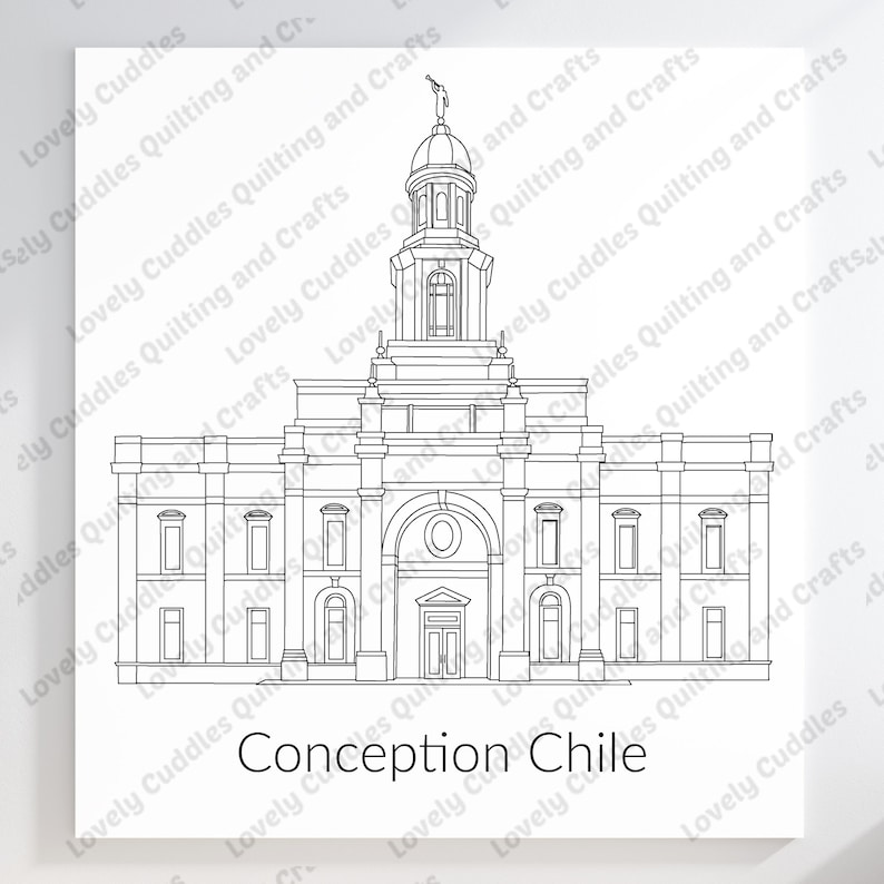 Conception Chile LDS Temple SVG File-digital Download - Etsy