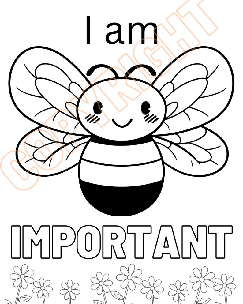 Positive Affirmations Coloring Book for Children - Etsy