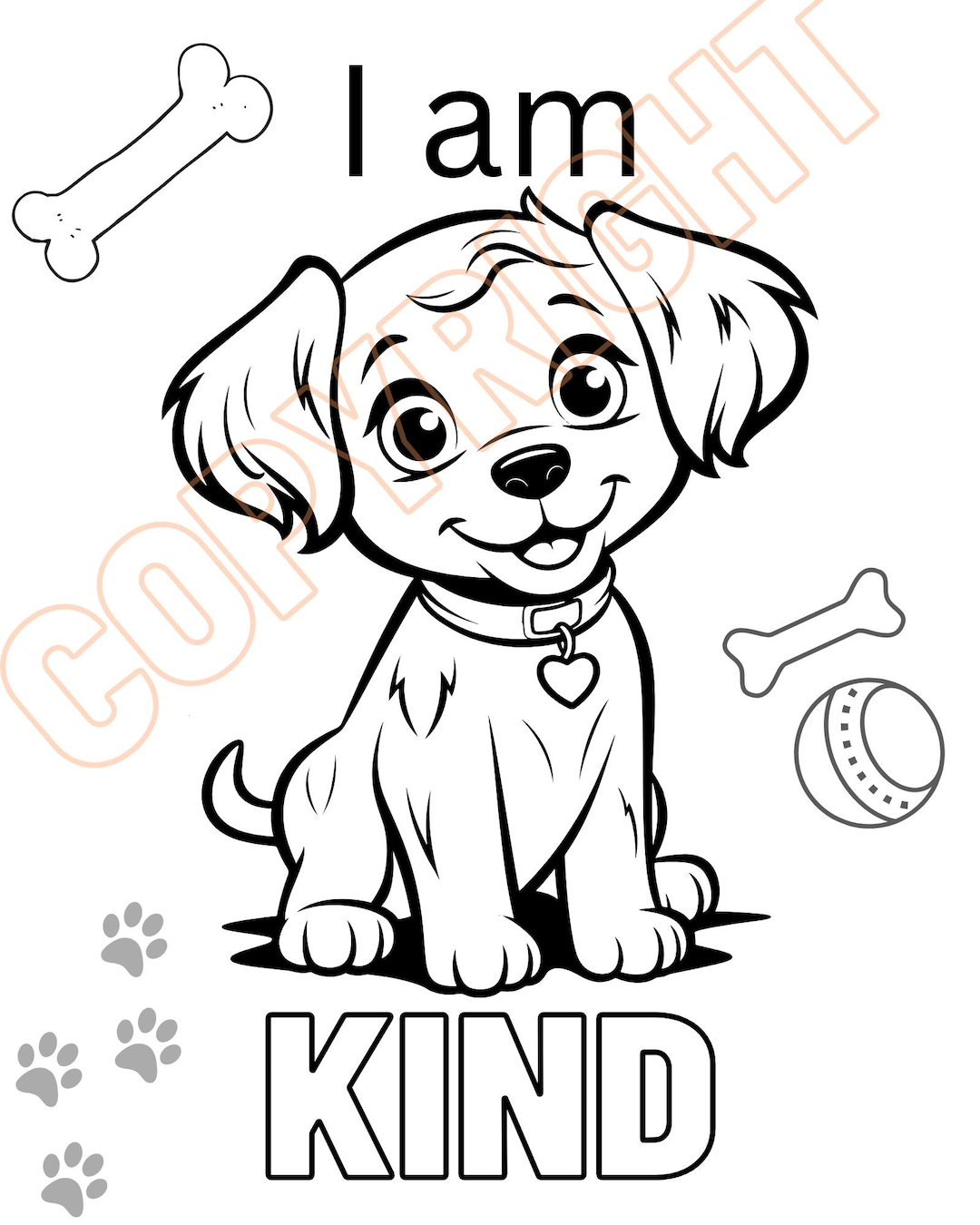 Positive Affirmations Coloring Book for Children - Etsy