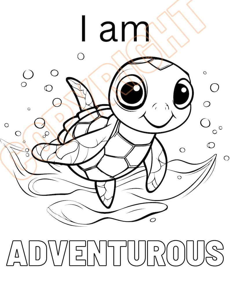Positive Affirmations Coloring Book for Children - Etsy