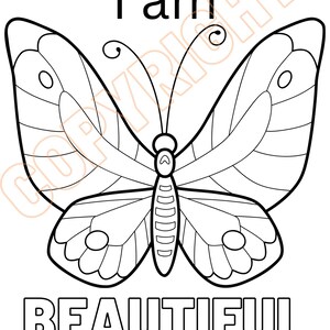 Positive Affirmations Coloring Book for Children - Etsy