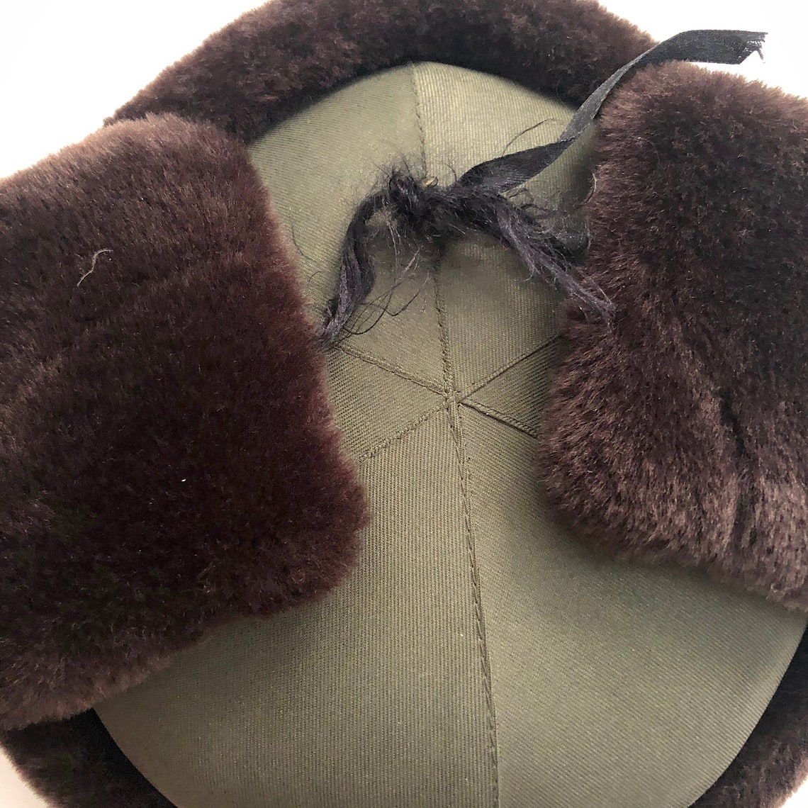 Vintage Military Ushanka Winter Hat, WWII Era Trapper Hat, Retro Cold ...