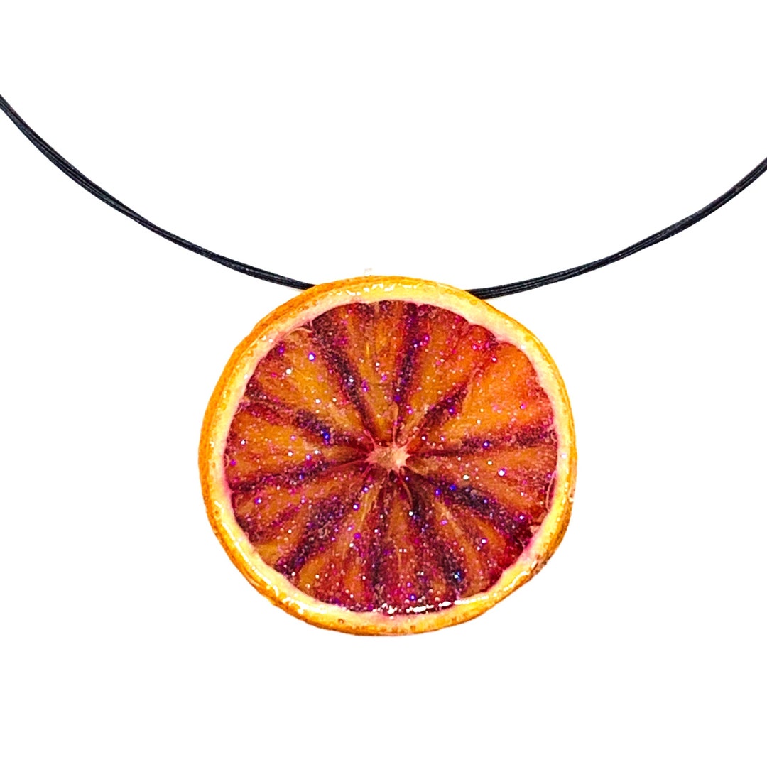 Fruit Jewelry| Blood Orange Necklace | Real Fruit Jewelry | Real Blood ...