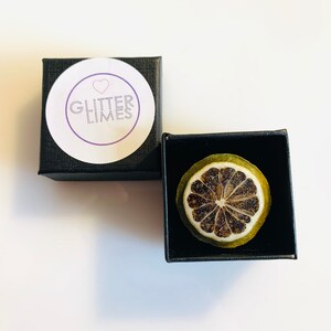 Keylime Ring | Real Fruit Jewelry | Fruit Ring| Lime Ring | Dried Fruit ...