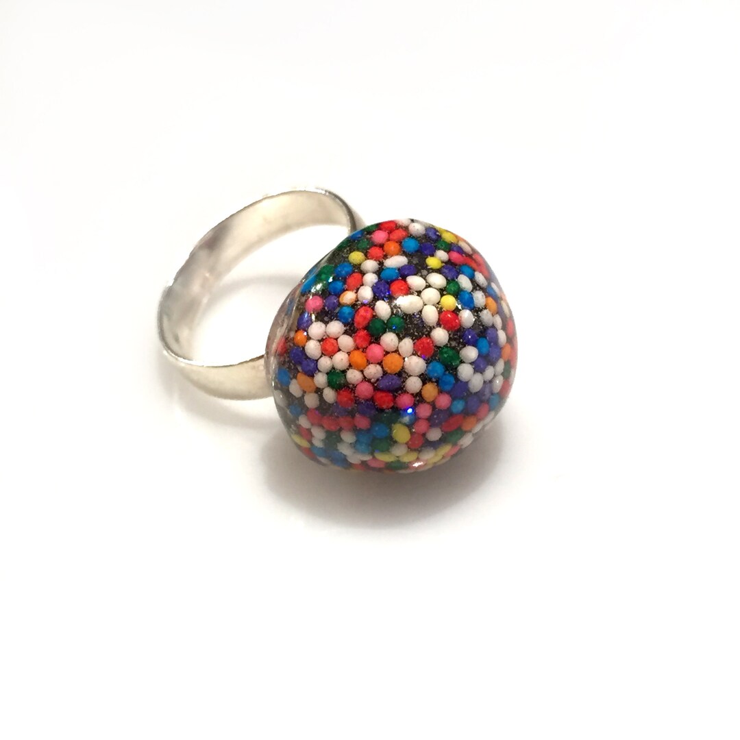 Sprinkle Candy Ring - Etsy