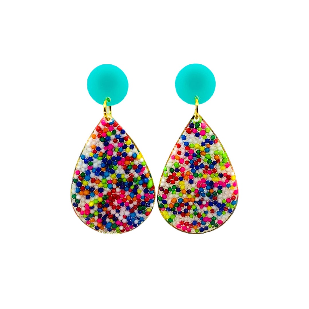 Sprinkle Tear Dot Drops - Etsy