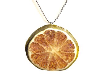 Real Lime Necklace Fruit Necklace Real Fruit Jewelry - Etsy