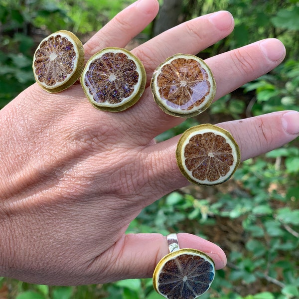 Lime Green Ring - Etsy