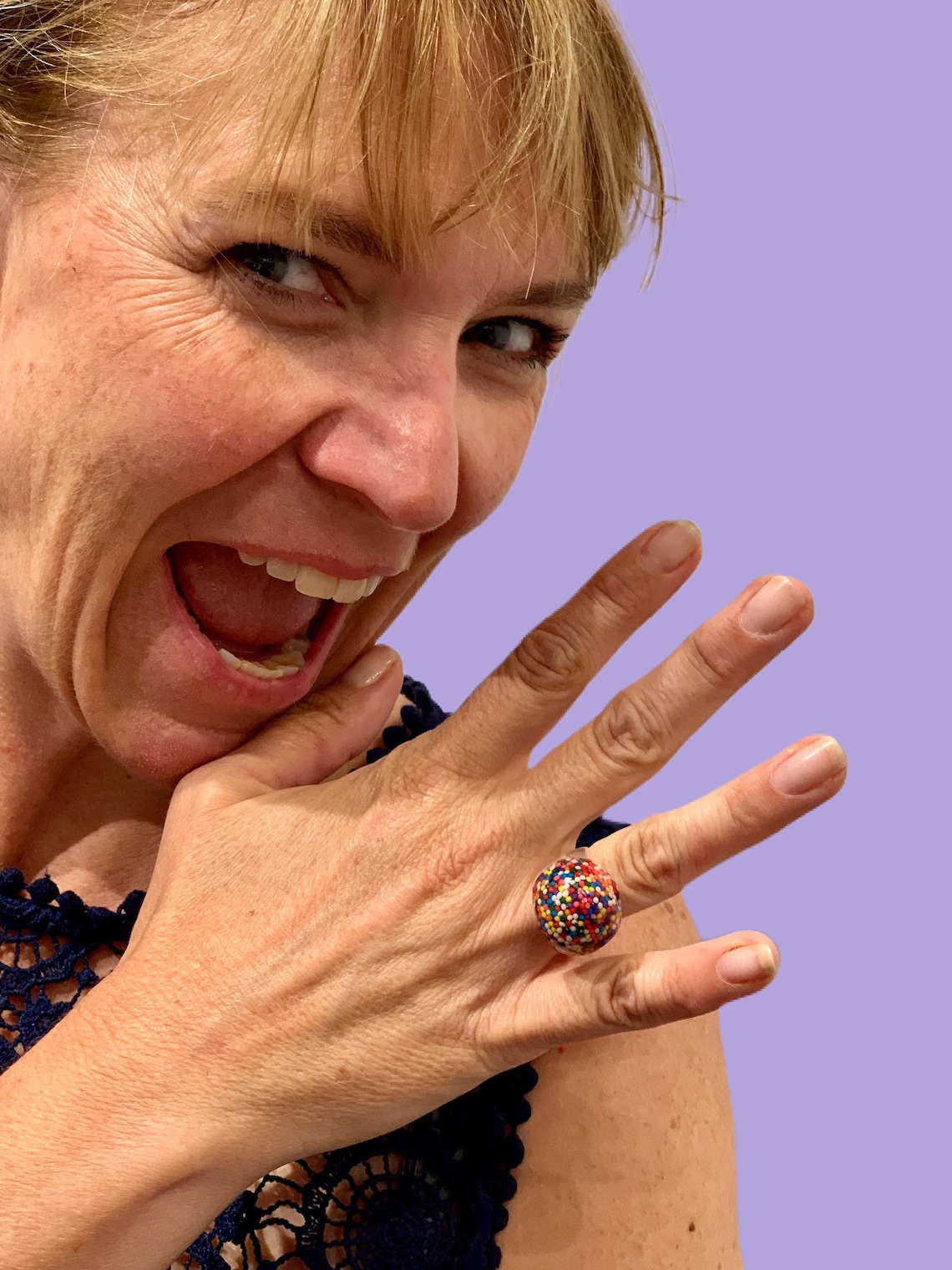 Sprinkle Candy Ring - Etsy