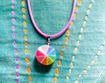 Pinwheel Japanese Rainbow Candy Ring | Etsy