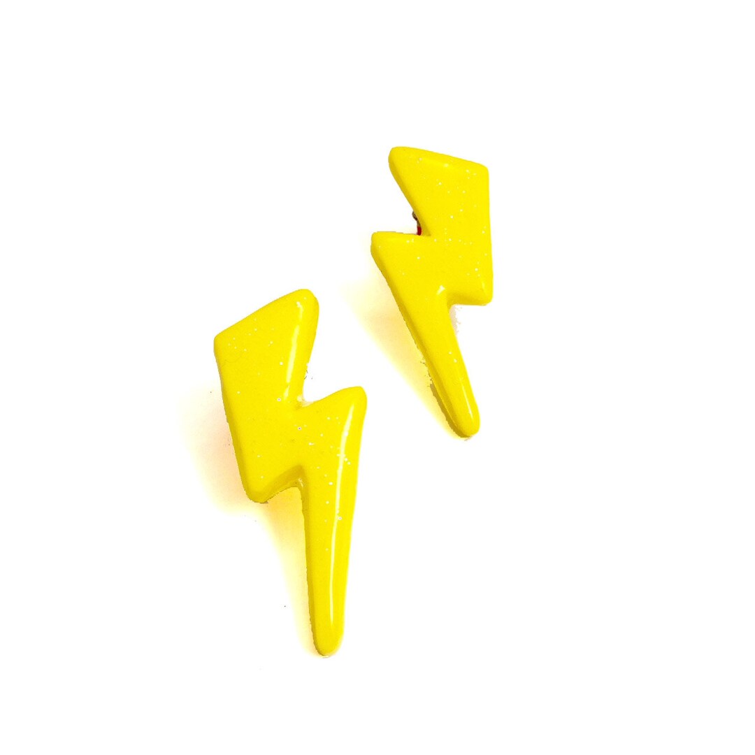 Lightning Bolt Real Candy Earrings - Etsy