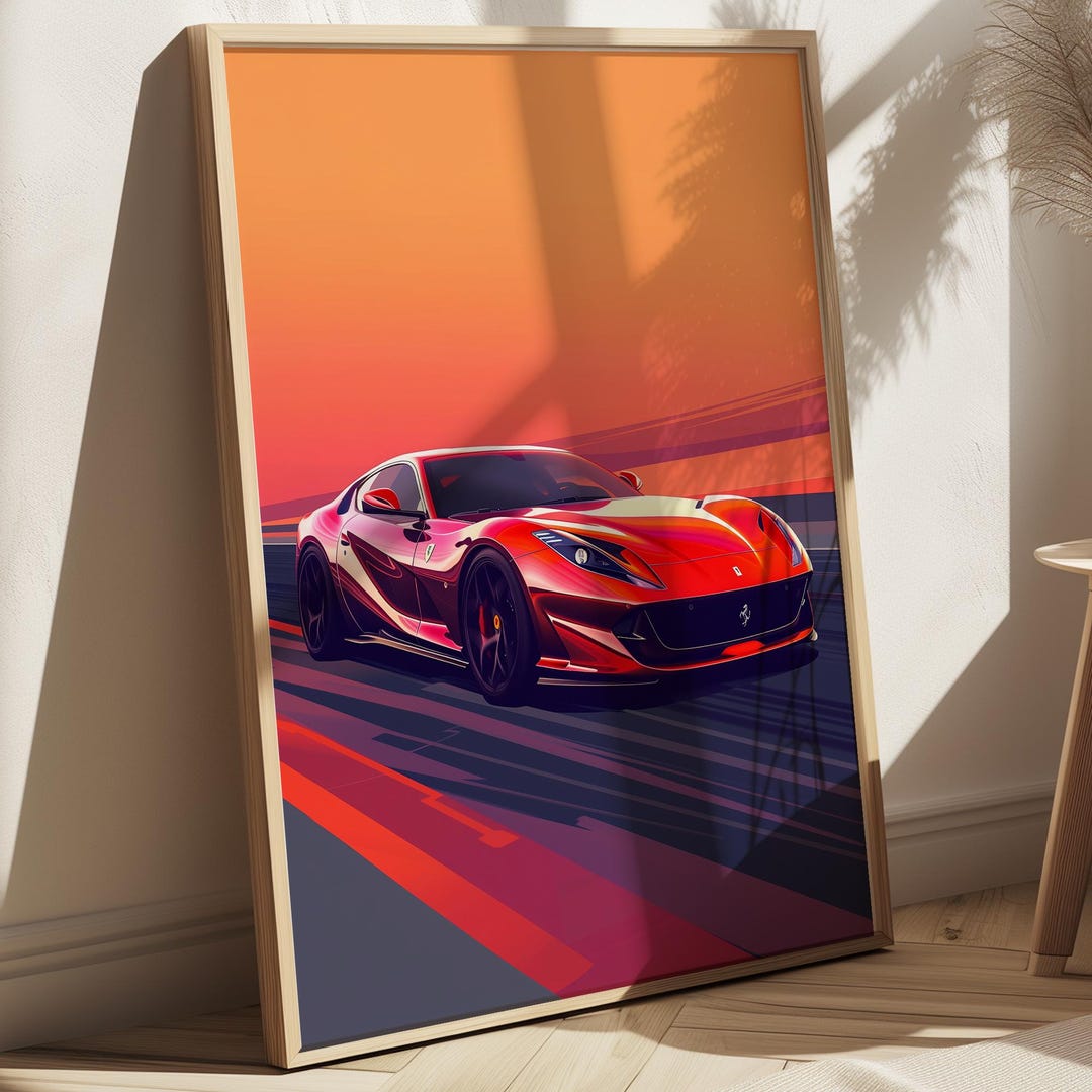 Ferrari 812 Superfast Digital Artwork Download - Etsy