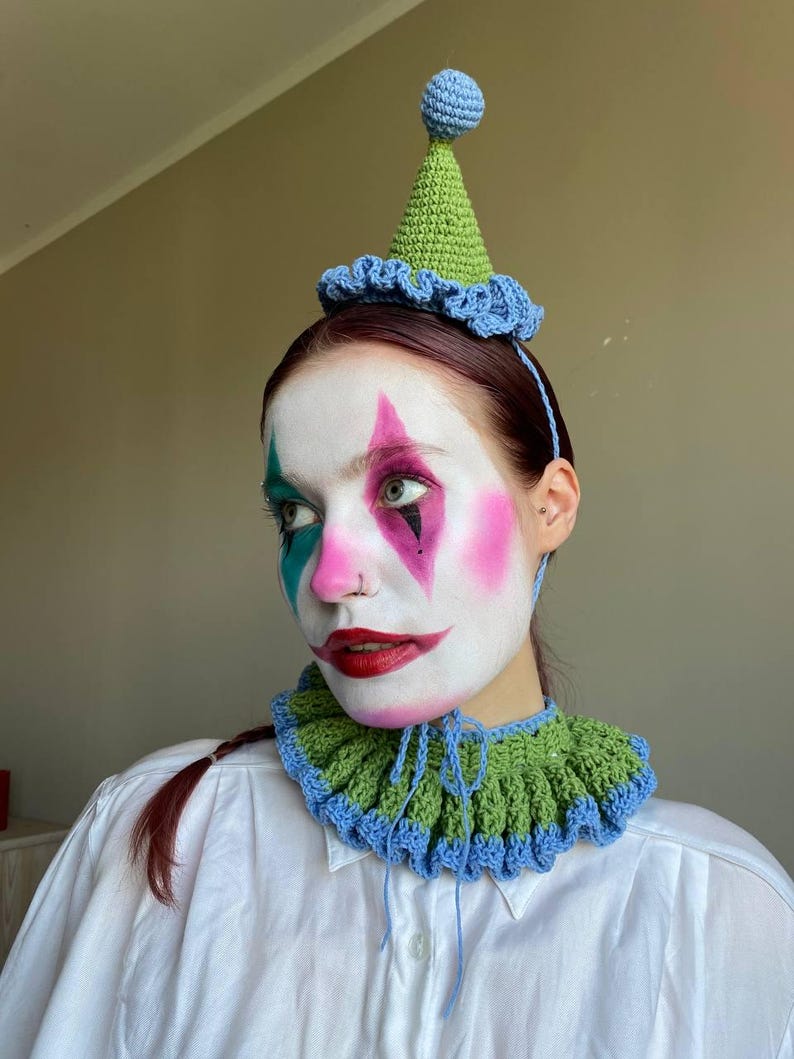 Crochet Jester Hat & Collar Pattern: Whimsical Clown Costume (PDF ...