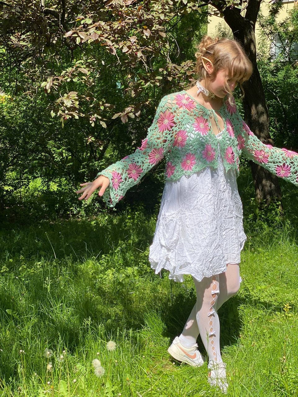 Summer Shrug Crochet Top, Sheer Colorful Cardigan, Planets Fairy ...