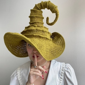 Wizard Hat Pattern, Crochet Witch Hat Pattern , Halloween Headband ...