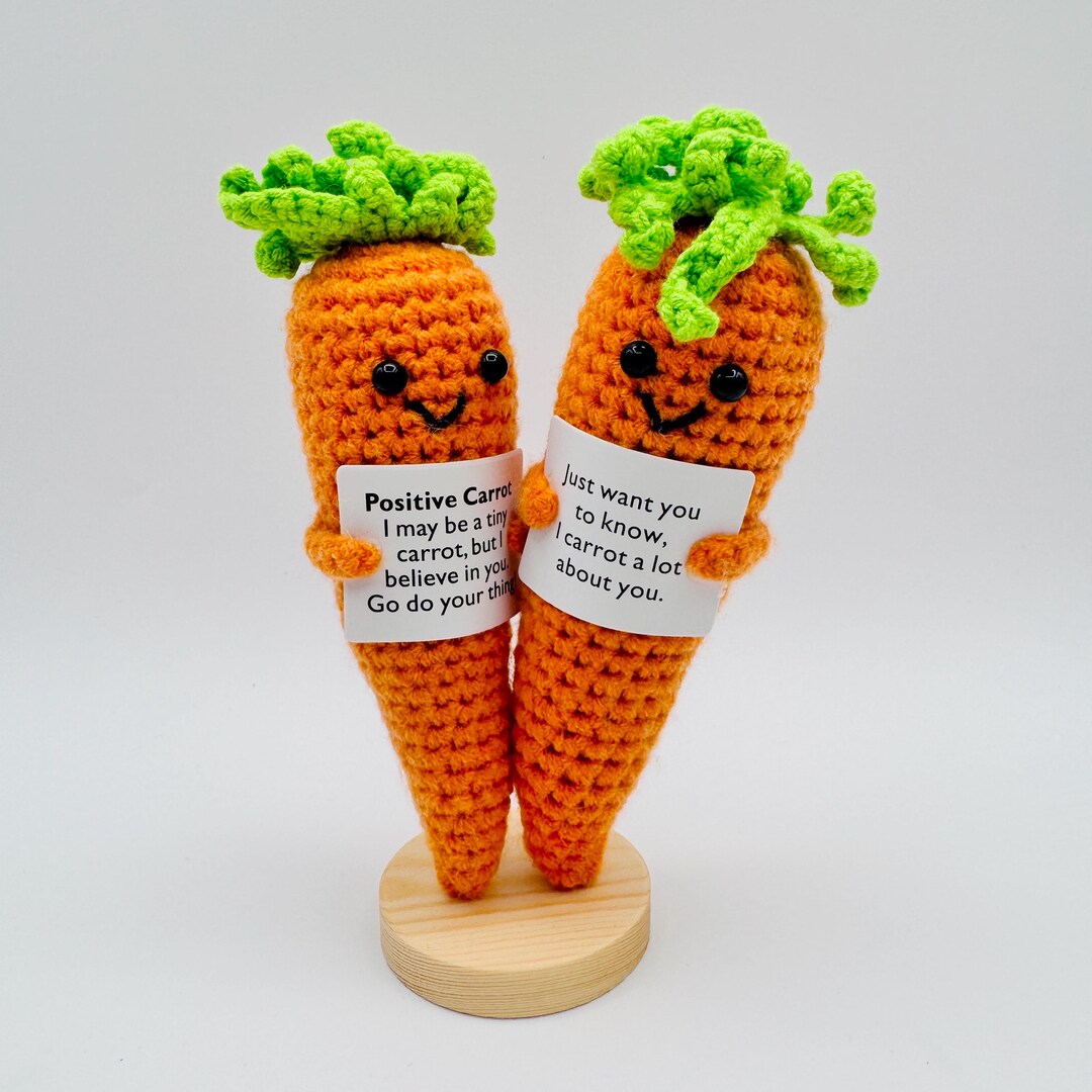 Emotional Support Mushroom Positive Emotional Support Carrot - Hand ...