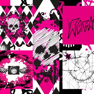 Emo Digital Papers,punk Papers,rock Papers,emo Punk Rock Digital Paper ...