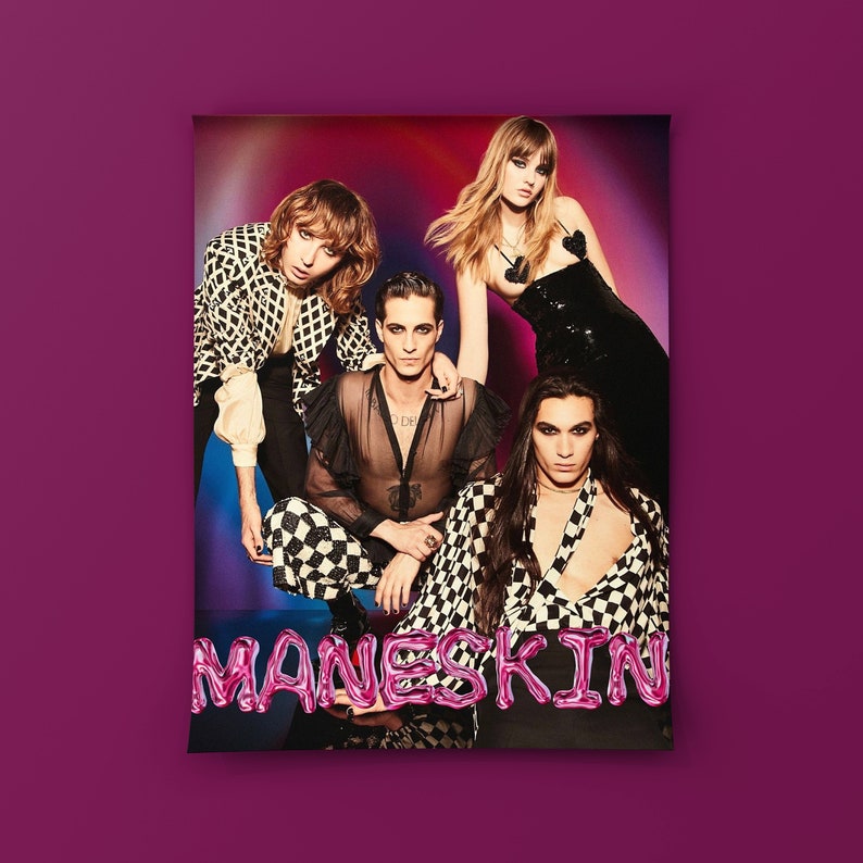 Maneskin Wall Art,maneskin Band Poster,rock Music Poster,rock Band ...
