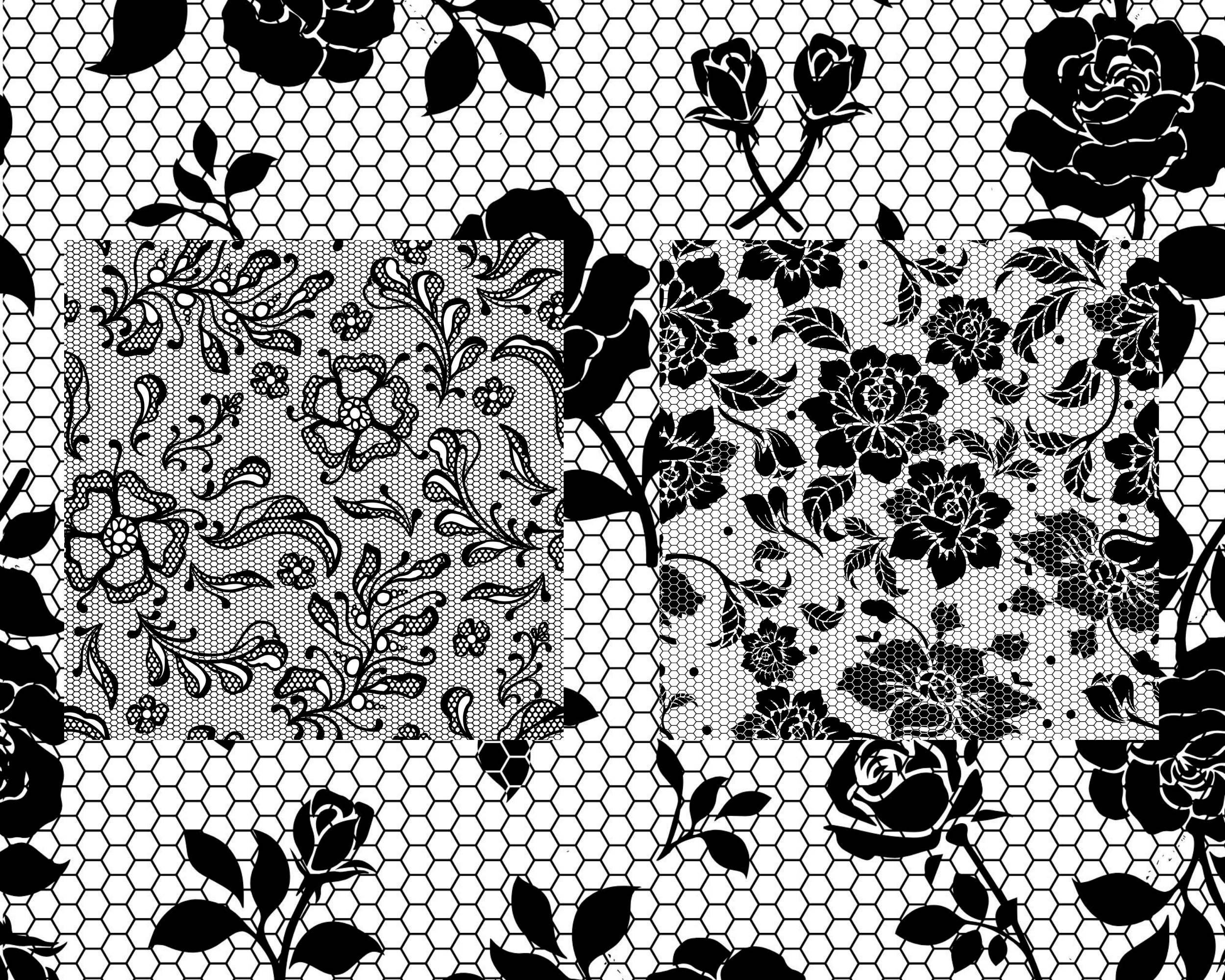 Gothic Lace Digital Papers,lace Pattern,lace Patterns,gothic Pattern ...