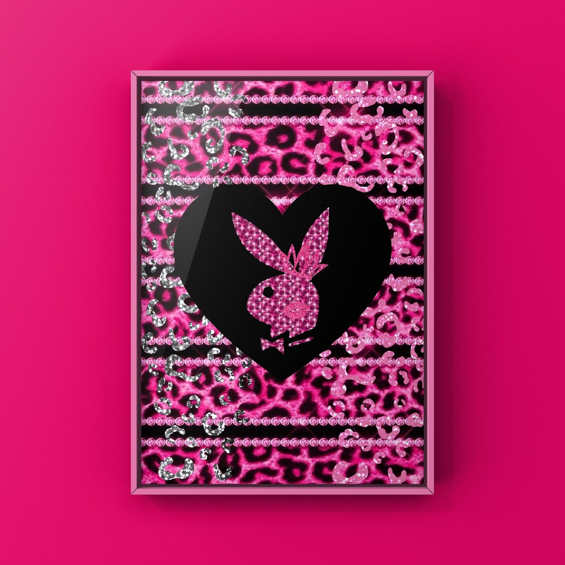Y2k Playboy Poster,pink Aesthetic Bunny Poster,playboy Wall Art ...