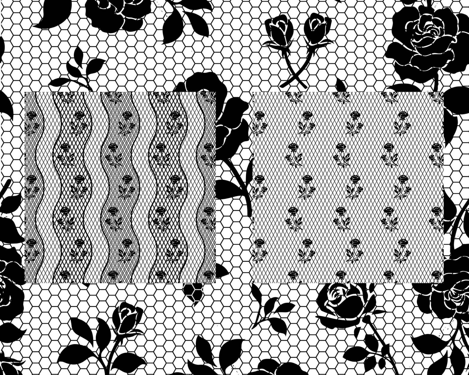 Gothic Lace Digital Papers,lace Pattern,lace Patterns,gothic Pattern ...