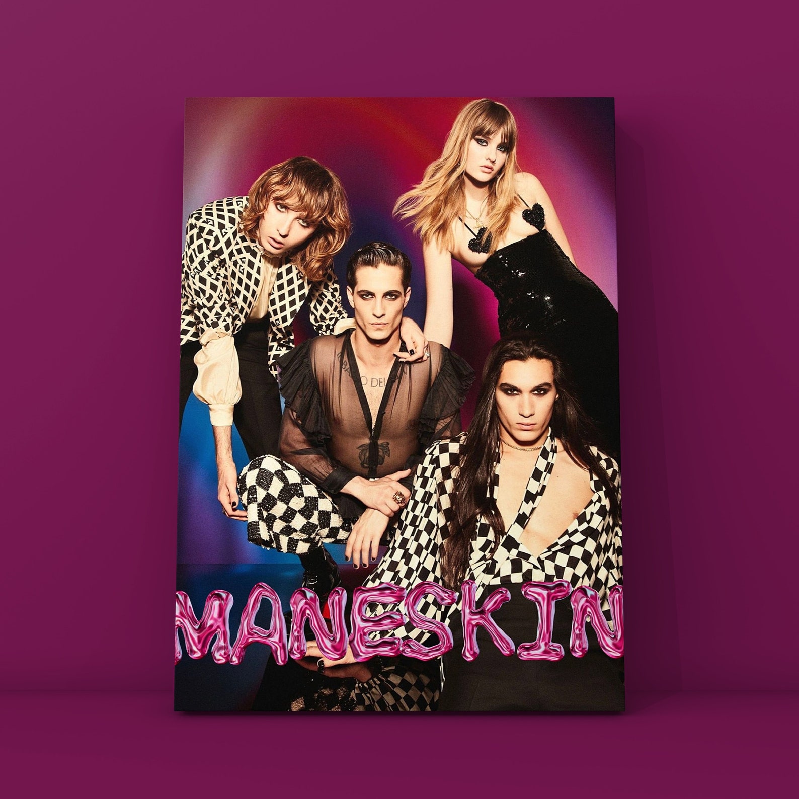 Maneskin Wall Art,maneskin Band Poster,rock Music Poster,rock Band ...