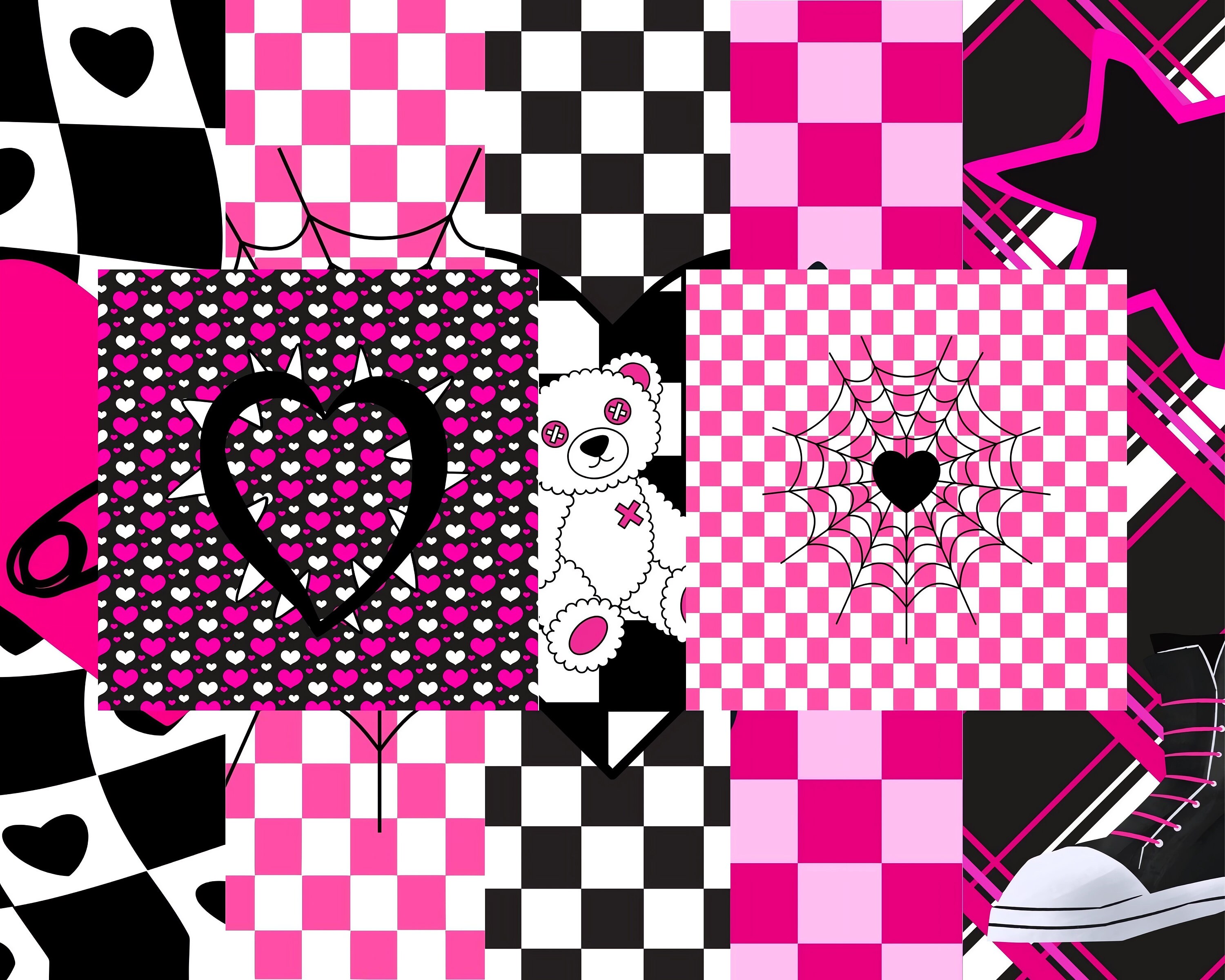 Emo Digital Papers,emo Pattern,punk Digital Papers,emo Punk Pattern ...