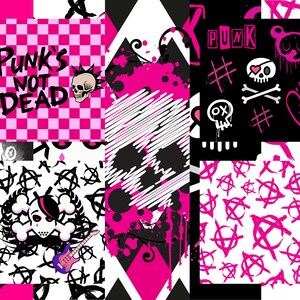 Emo Digital Papers,punk Papers,rock Papers,emo Punk Rock Digital Paper ...