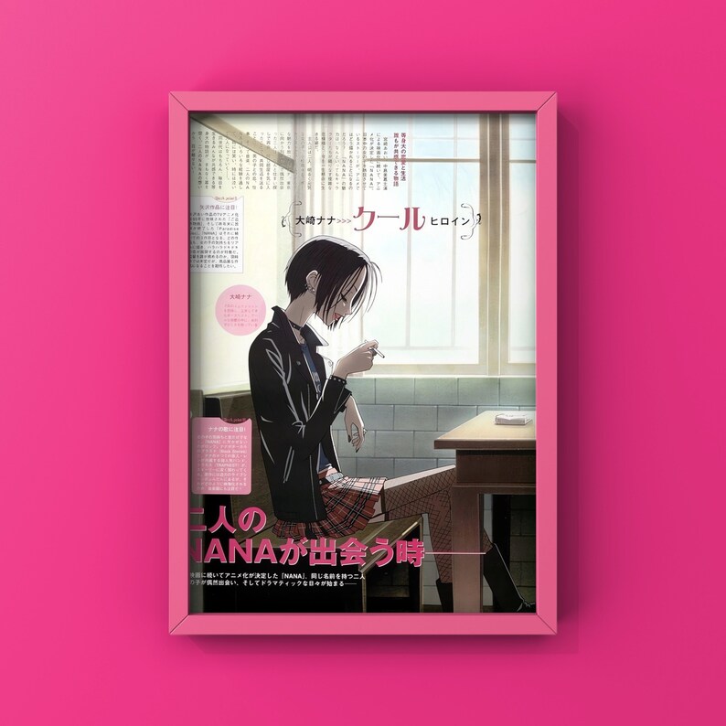 Nana Osaki Poster,nana Poster,nana Osaki Wall Art,nana Anime Poster ...