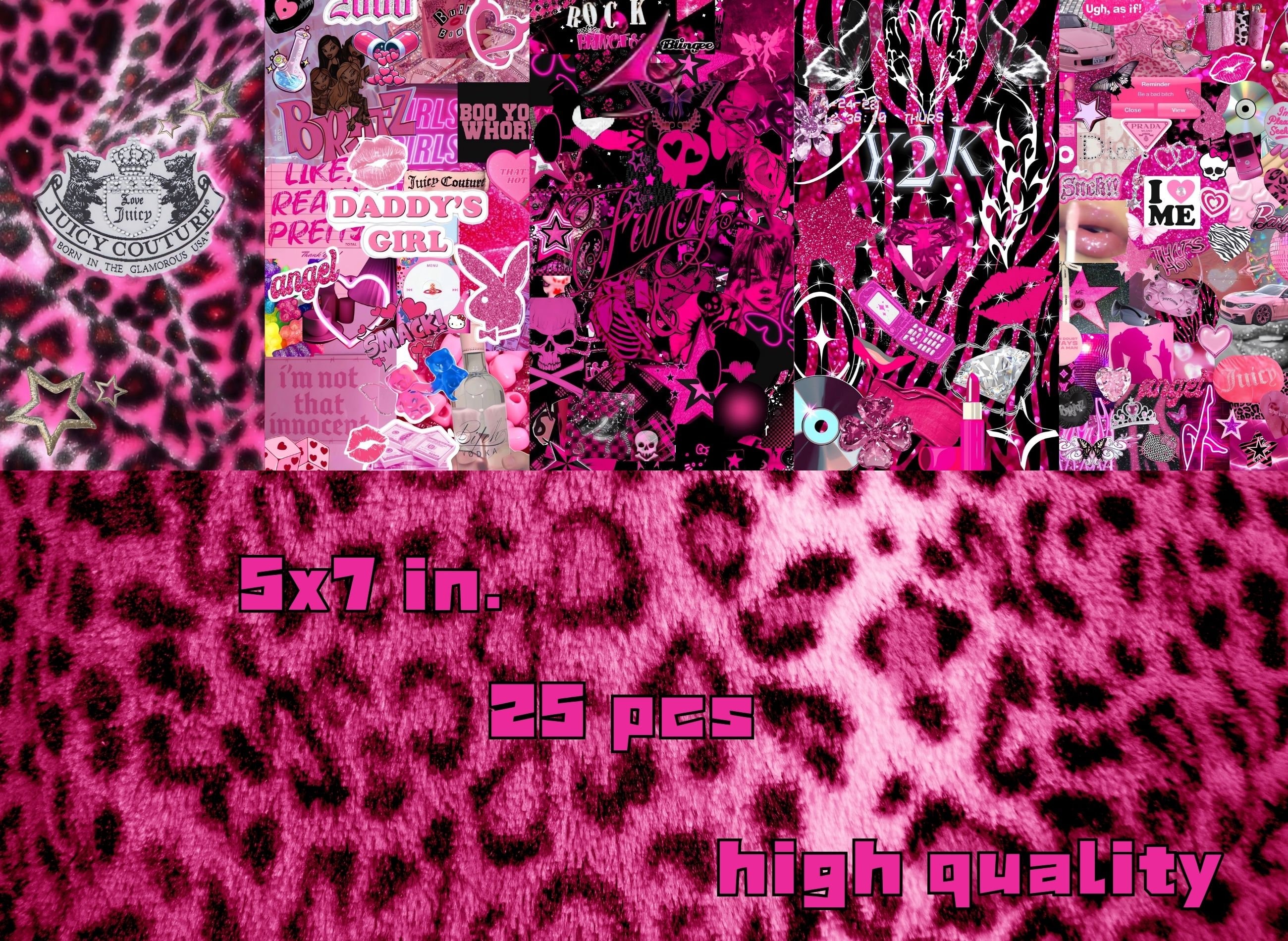 Y2k Wall Collage Kit,y2k Posters,y2k Pink Poster Collage Kit,y2k ...