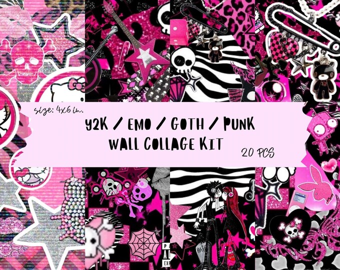 Y2k Wall Collage Kit,y2k Posters,y2k Pink Poster Collage Kit,y2k ...