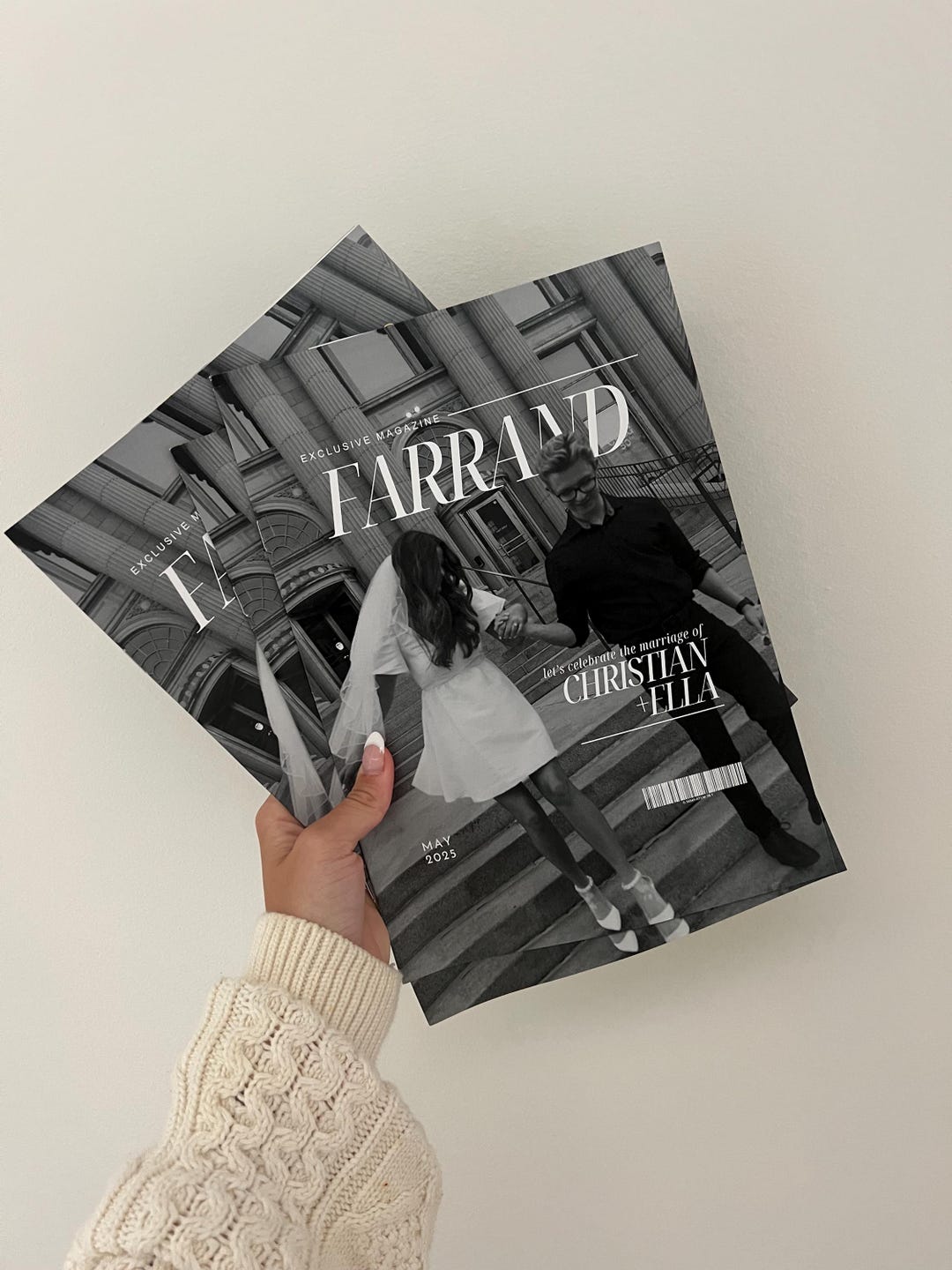 Wedding Magazine Template Canva: DIY Bridal Program | Editable ...