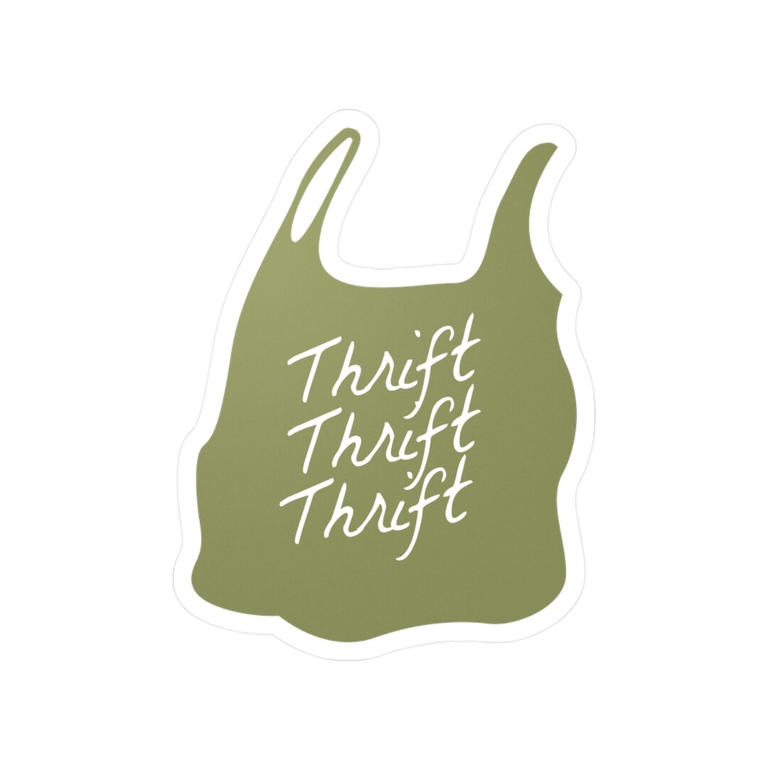 Thrifting Sticker Vintage Aesthetic Sticker Thrift Lover Decal Retro ...