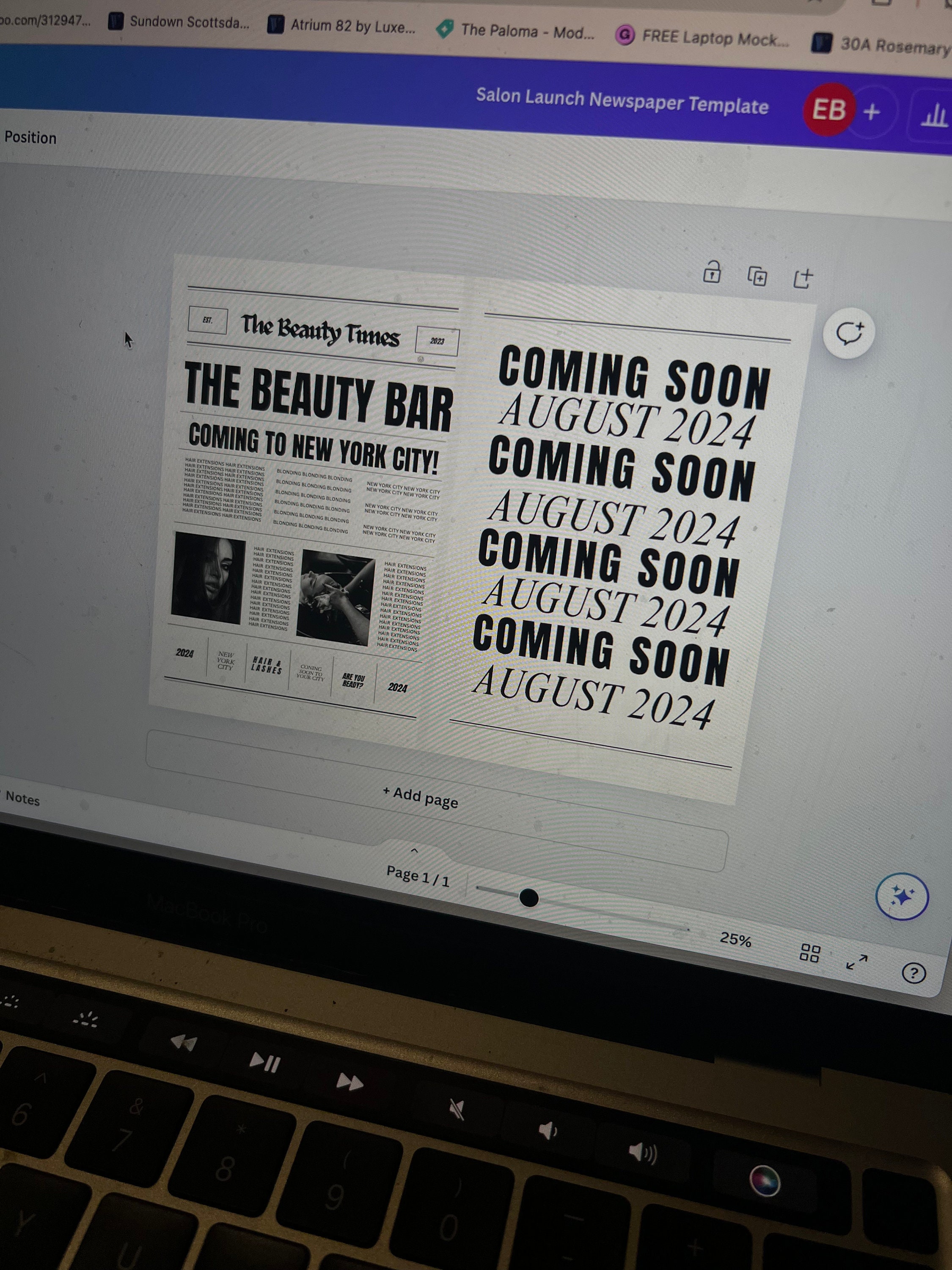 Business Launch Newspaper Template | Editable Canva Announcement ...