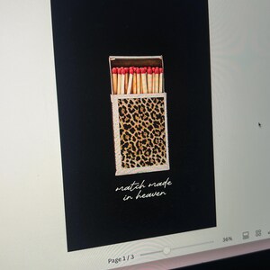 Vintage Cheetah Print Matchbox Poster Template| Retro Wall Art ...