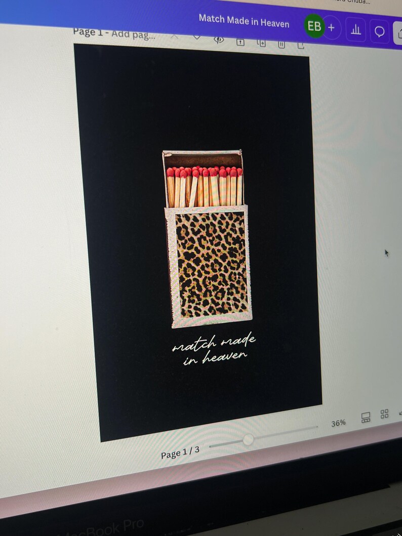 Vintage Cheetah Print Matchbox Poster Template| Retro Wall Art ...