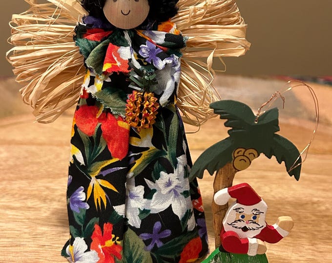 Aloha ~ Two Hawaiian Christmas Ornaments - Etsy