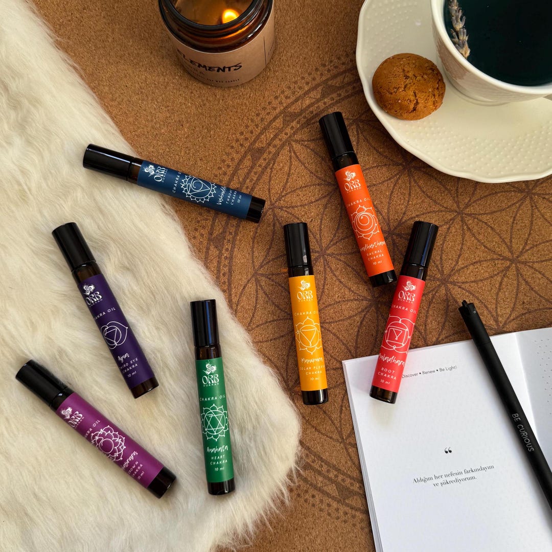 7 CHAKRAS OIL SET Chakra Healing Essential Oil Blends Set I Balancing ...