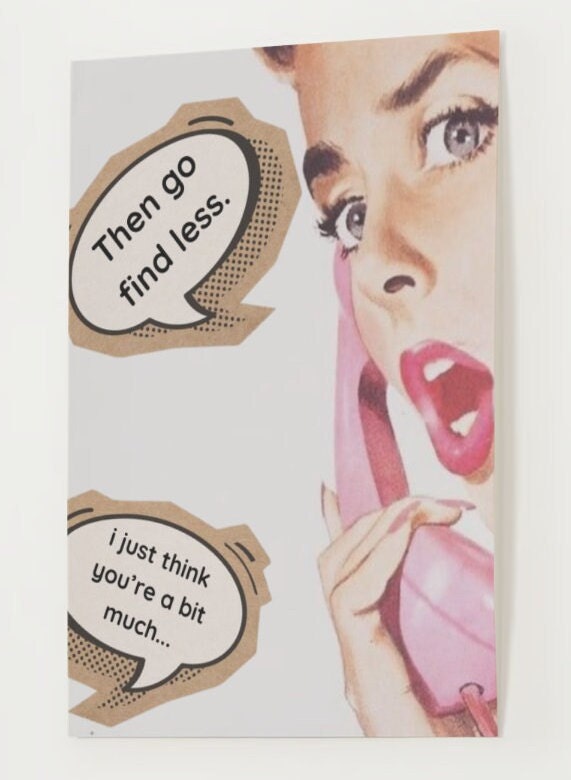 Retro Wall Art | Vintage Cartoon Lady | Poster Print | Gifts Under 20 ...